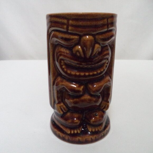 Dining | Vintage Tiki Mug Cup Leilani Orchids Of Hawaii Japan Ceramic Brown 5 Tall | Poshmark